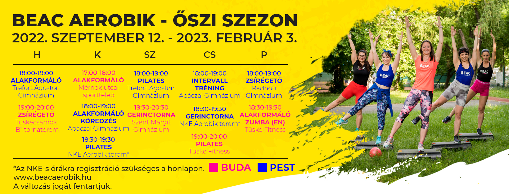 BEAC Aerobik Őszi szezon | BEAC Aerobik
